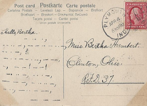 Solved and unsolved: Two Morse code postcards from the early 20th ...